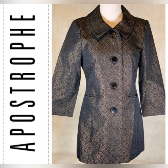 Apostrophe | Jackets & Coats | French Designer Apostrophe Metallic ...
